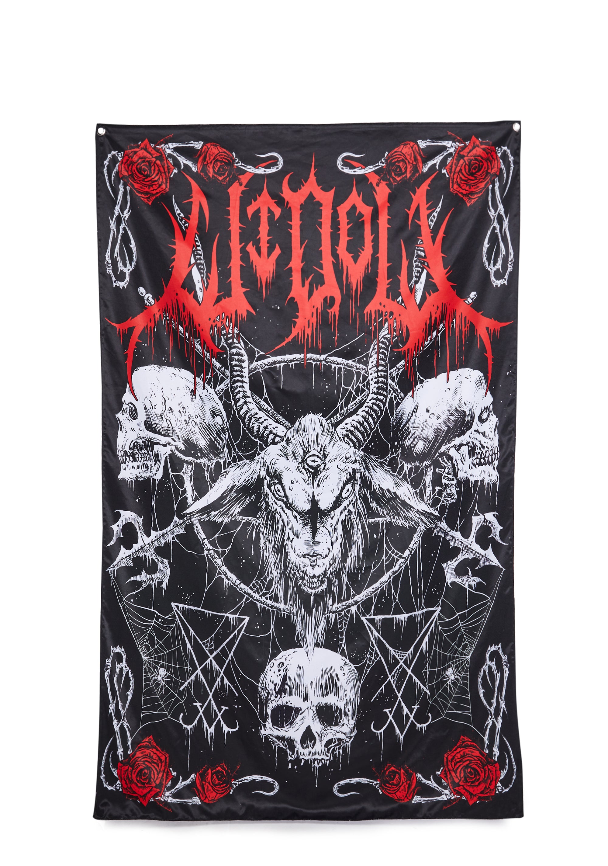 Baphomet Goth Skull Wall Hanging - Black – Dolls Kill