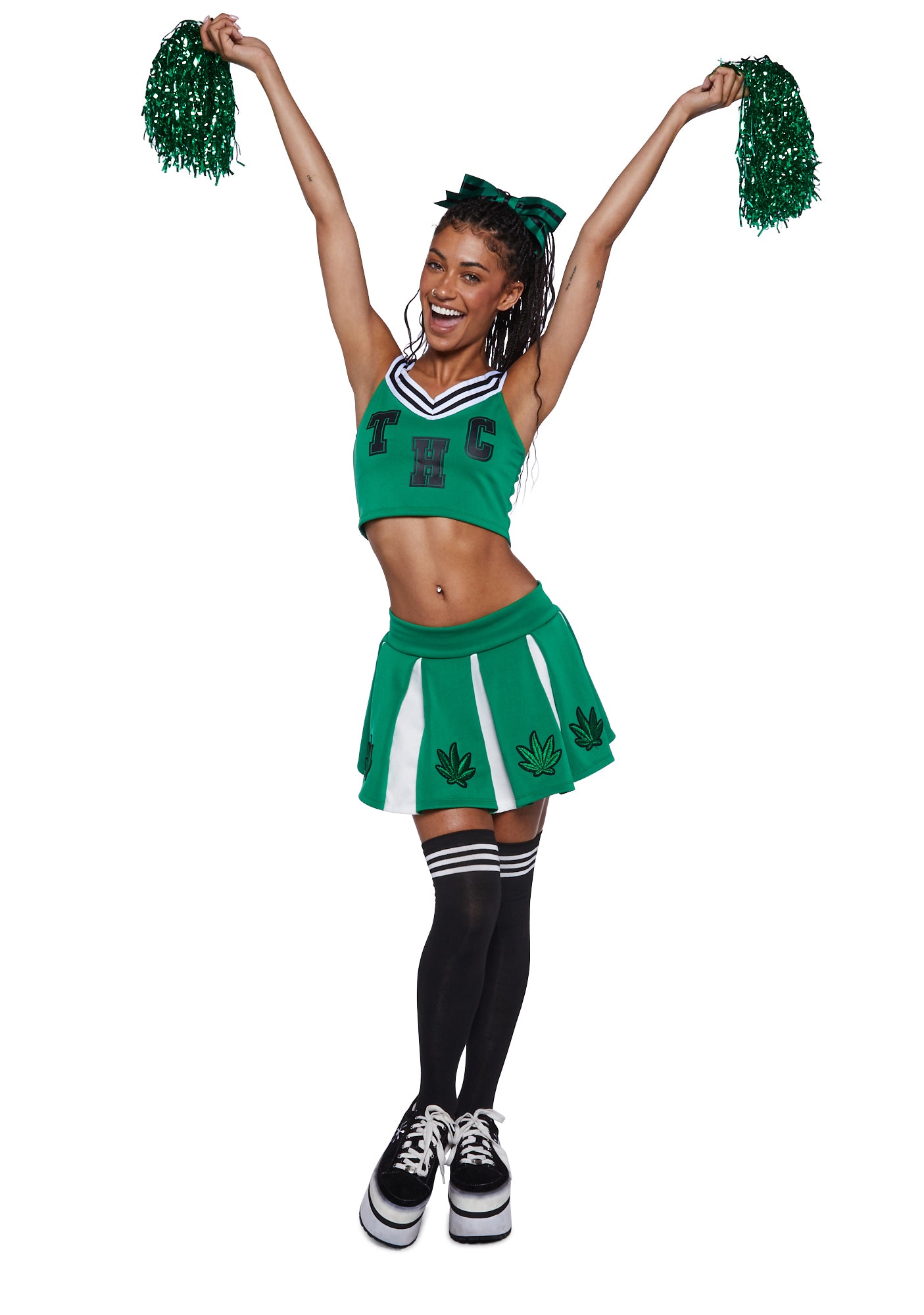 Halloween Stoner Cheerleader Costume Set Dolls Kill