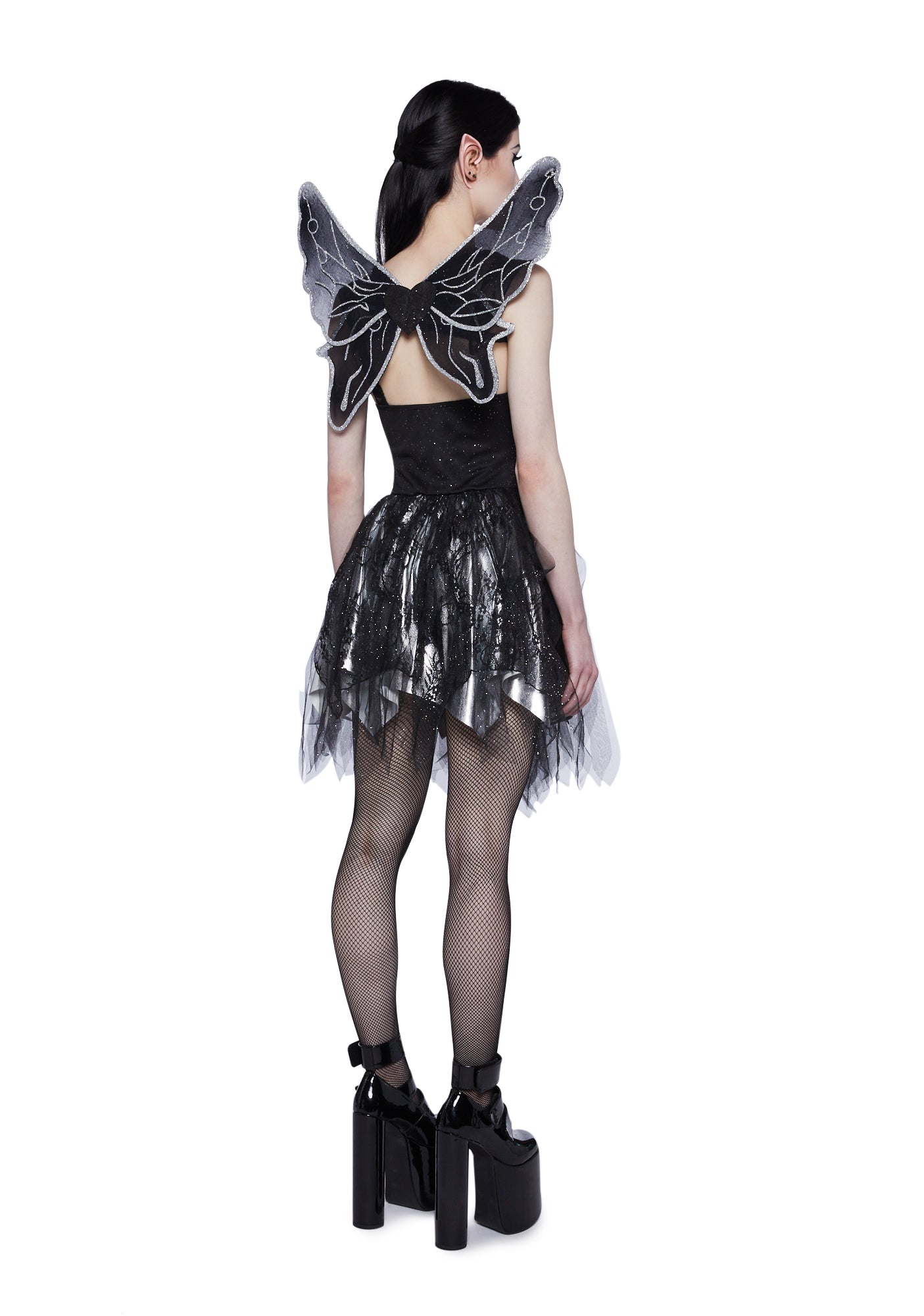 Gothic Fairy Glitter Halloween Costume - Black – Dolls Kill