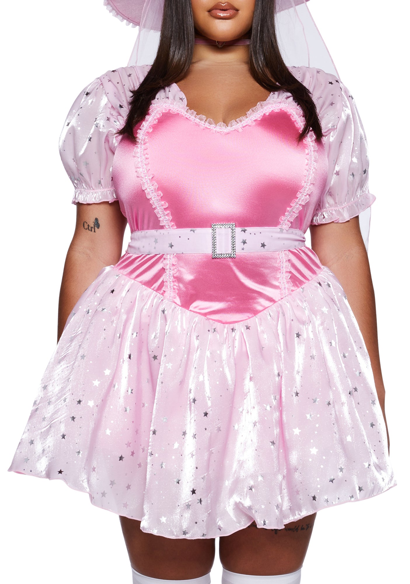 Plus Size Trickz N' Treatz Glitter Witch Costume - Pink – Dolls Kill