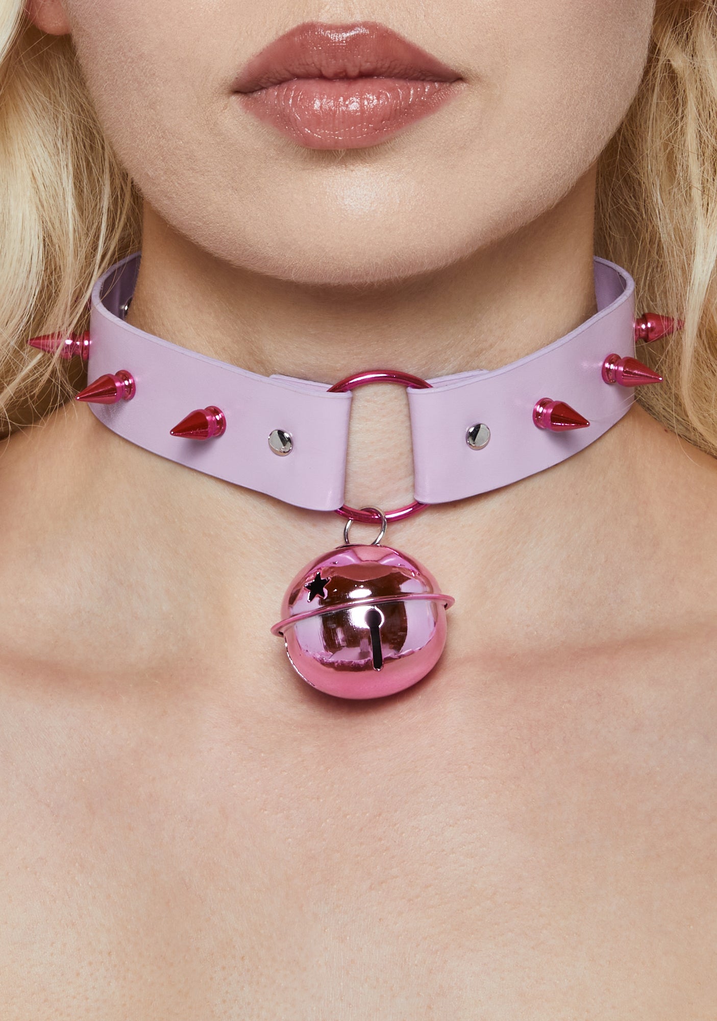 Ring Spiked Choker Necklace - Purple – Dolls Kill