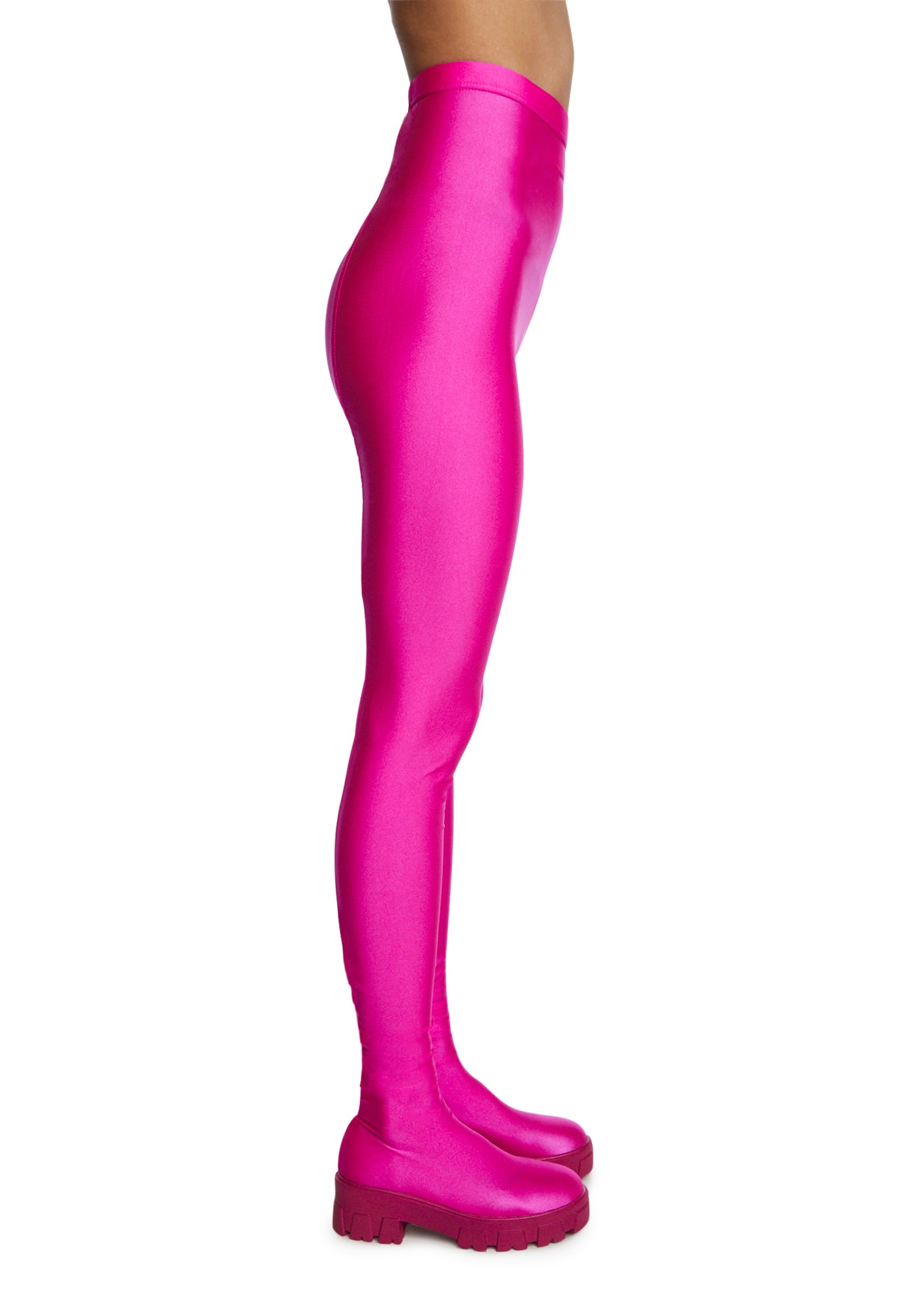 AZALEA WANG Flatform Pant Boots - Pink – Dolls Kill