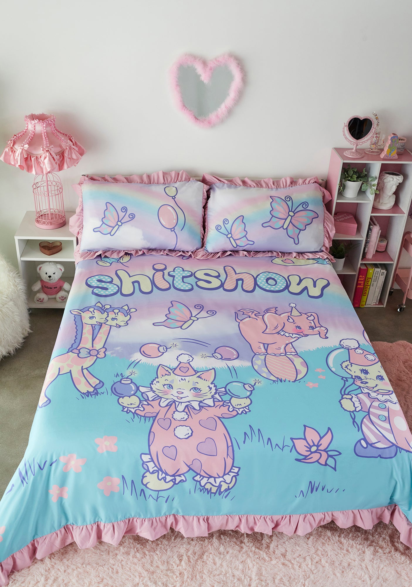 Dolls Home Shitshow Mutant Animal Print Duvet Set - Multi – Dolls Kill