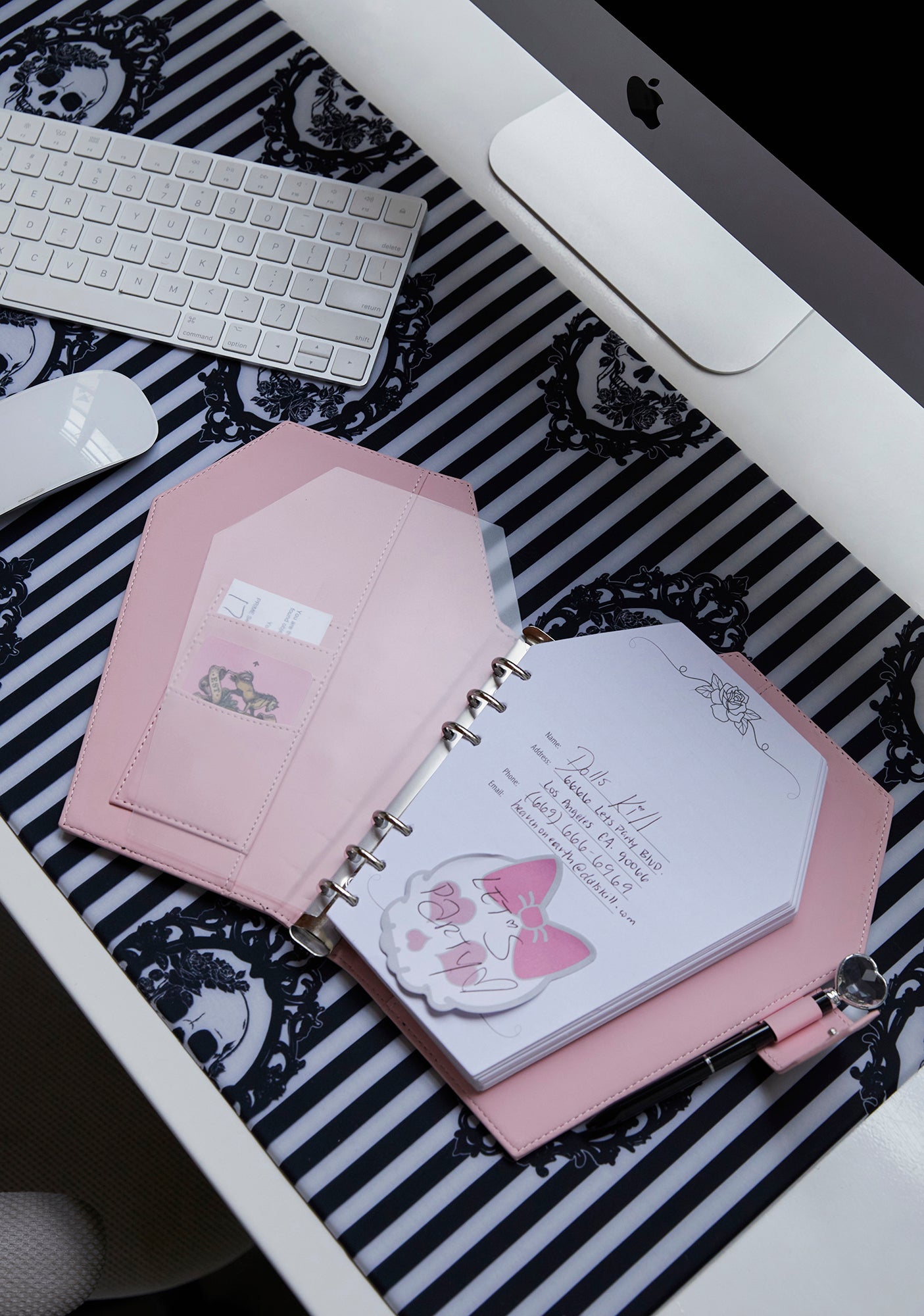 Dolls Home Coffin Spider Notebook - Pink – Dolls Kill