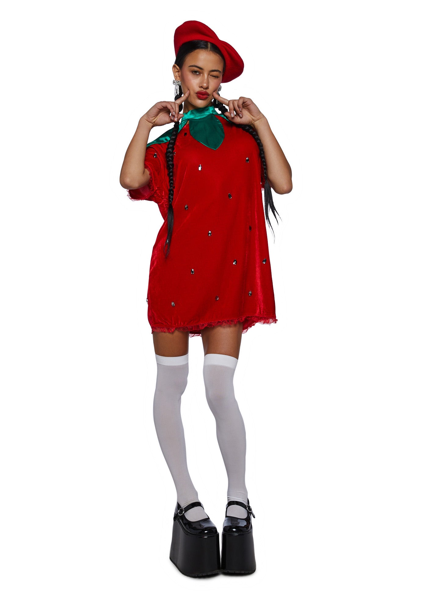 Trickz N Treatz Strawberry Costume Red Dolls Kill