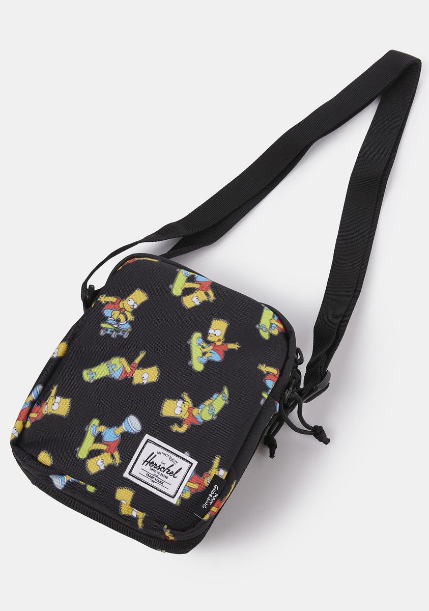 Herschel Bart Simpson Crossbody Bag - Black – Dolls Kill