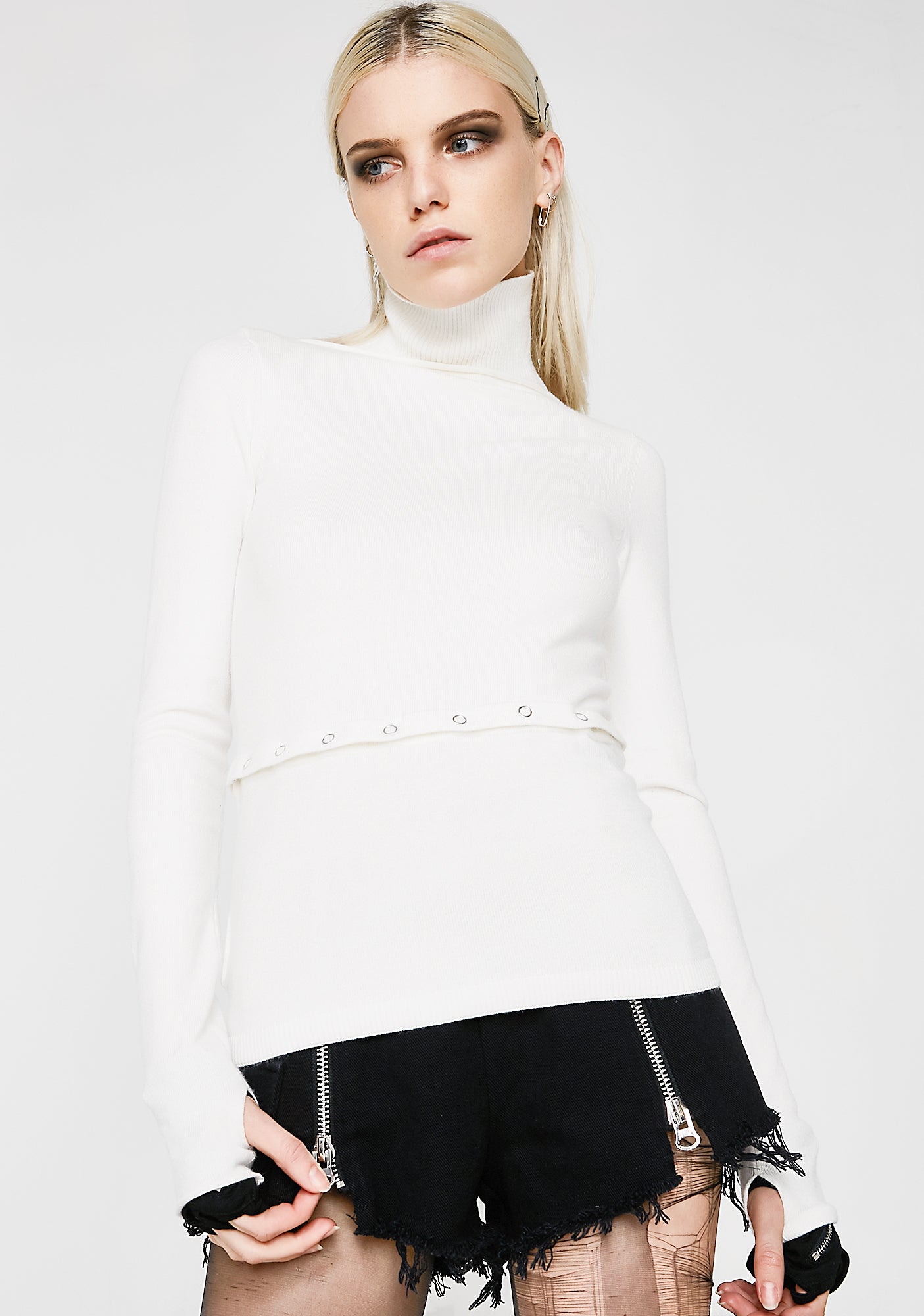 Daily Punk Split Sweater – Dolls Kill