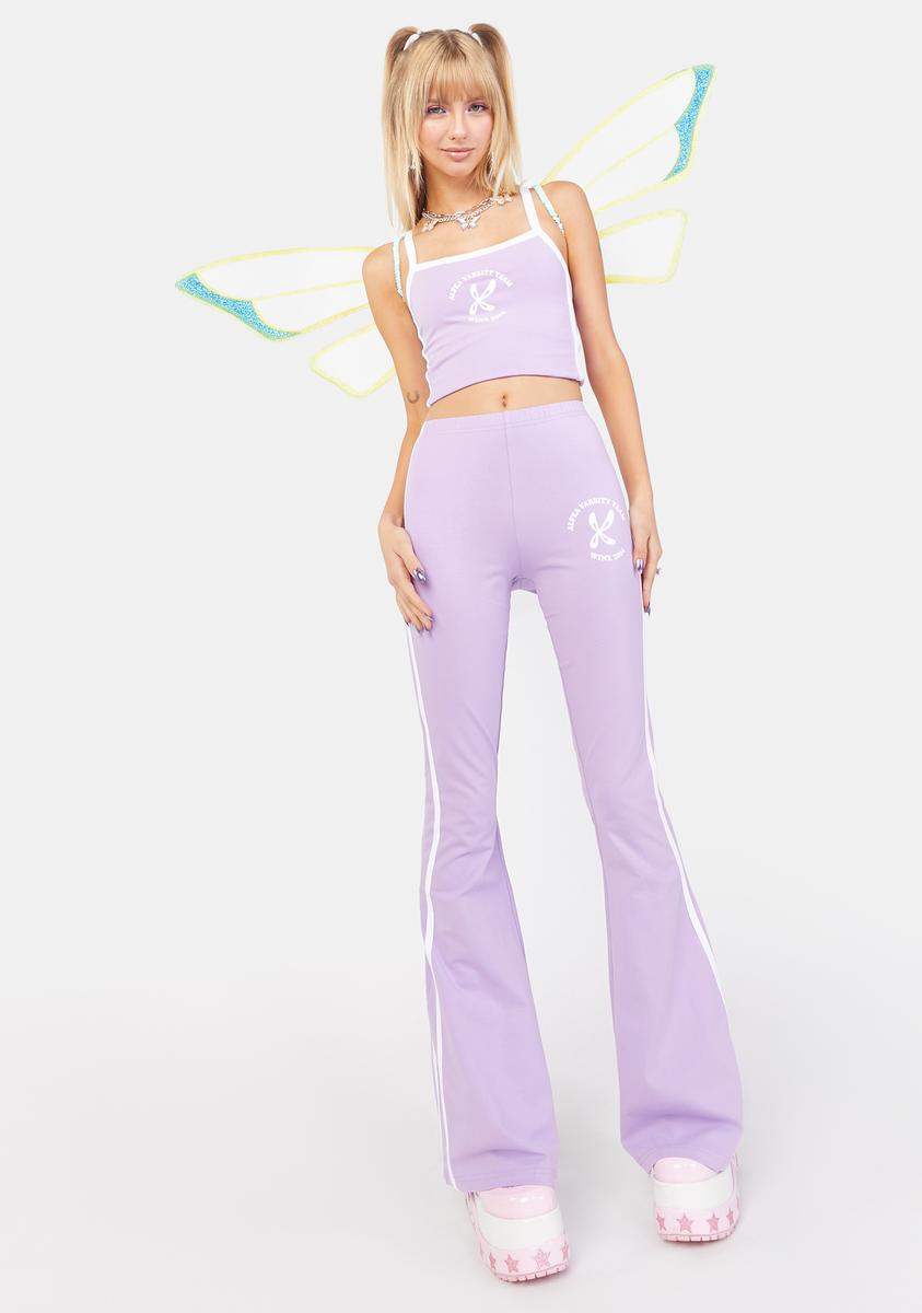 Dolls Kill x Winx Club Sporty Graphic Cropped Tank - Purple