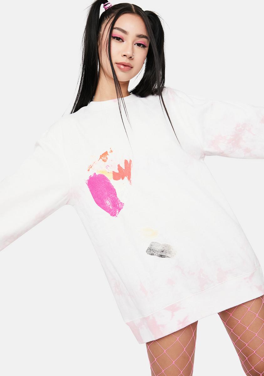 By Samii Ryan X Dessie Jackson Paint Palette Crewneck – Dolls Kill