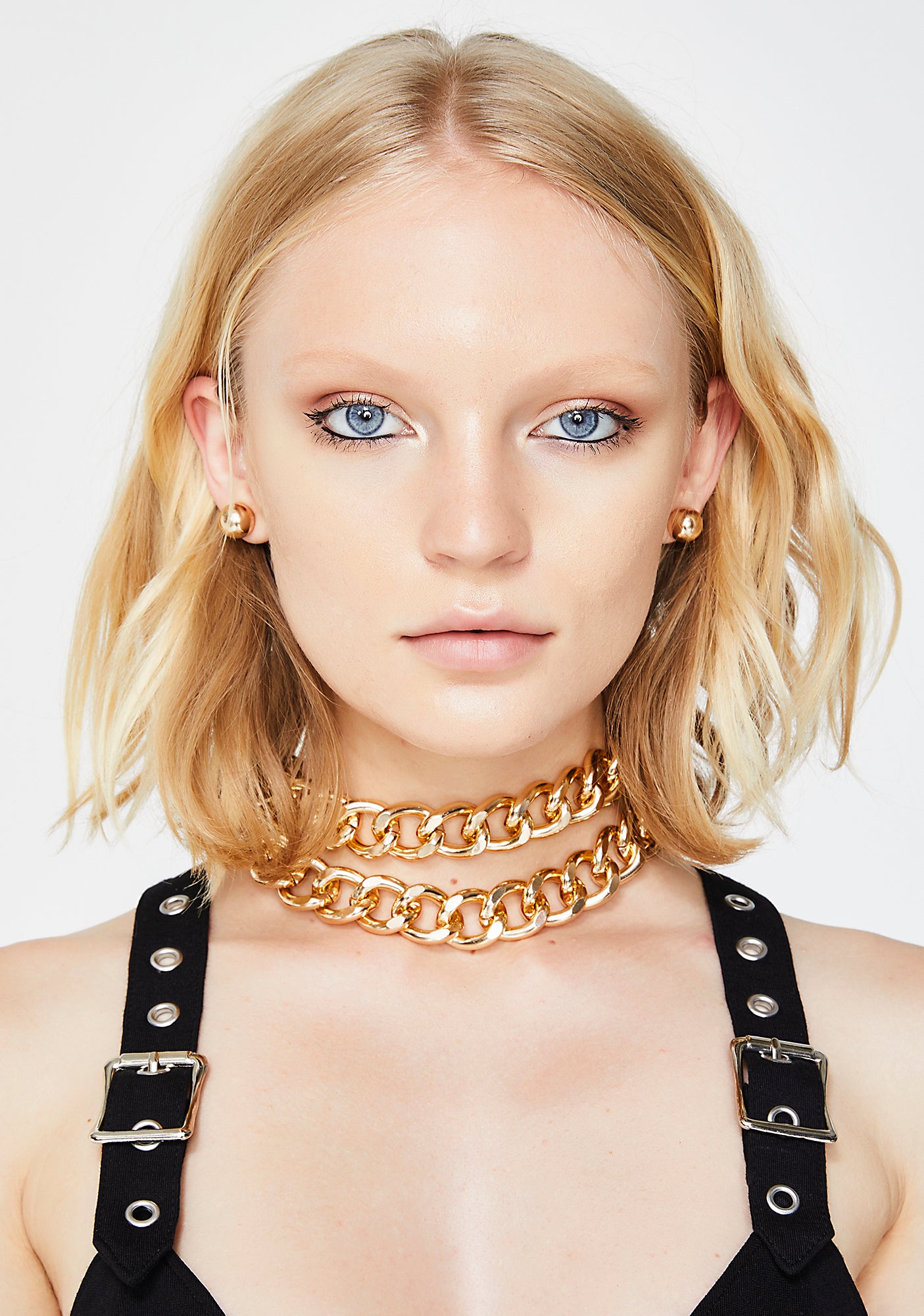 Gold Thick Chain Necklace – Dolls Kill