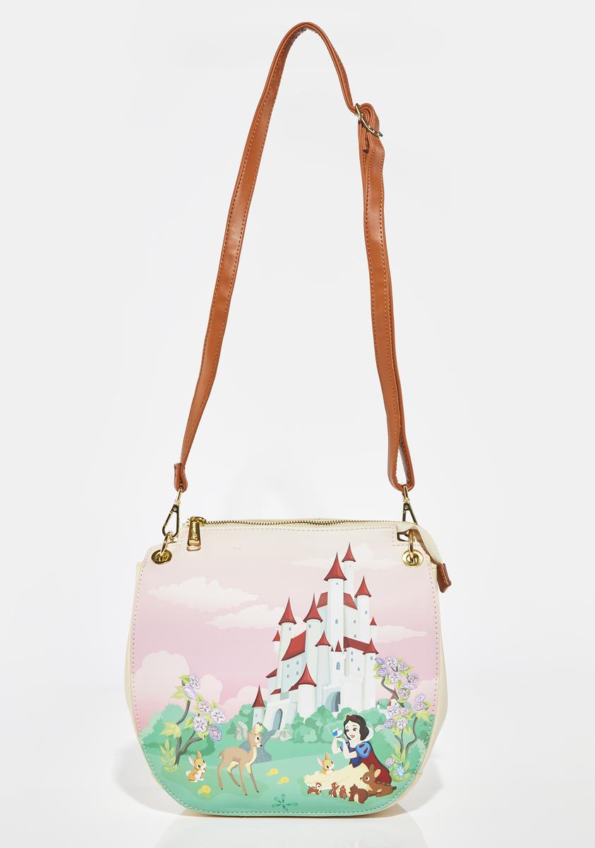 Loungefly Snow White Printed Vegan Leather Crossbody Bag – Dolls Kill