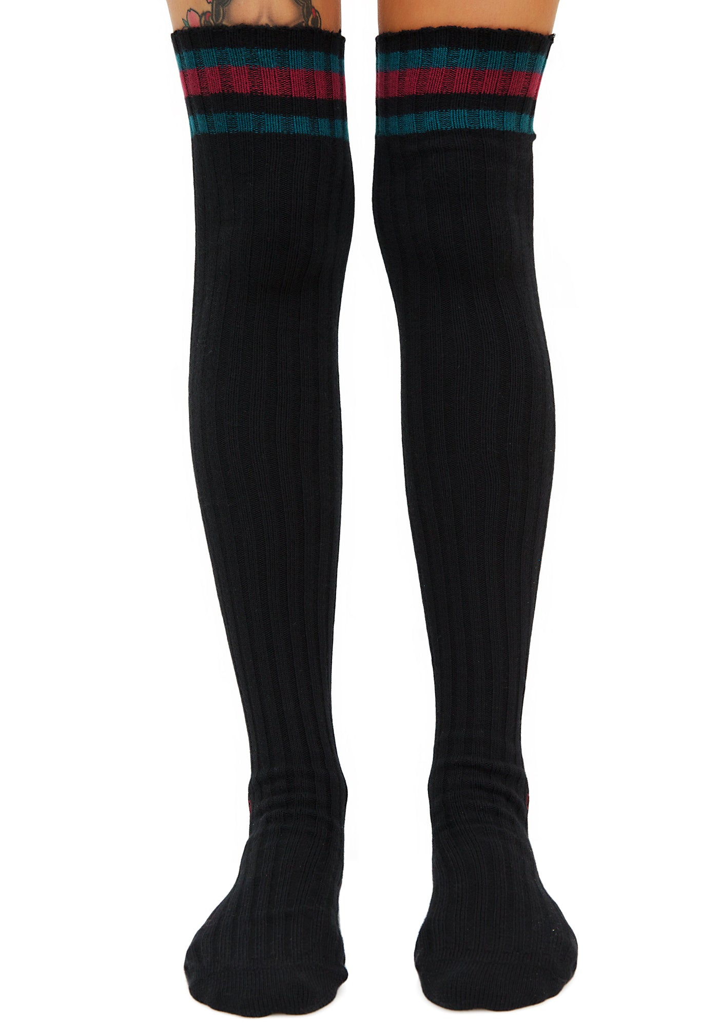 Dark Matter Over The Knee Socks – Dolls Kill