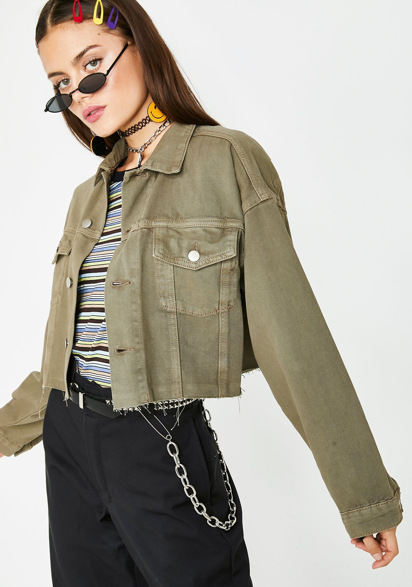 Kush My Prerogative Cropped Jacket – Dolls Kill