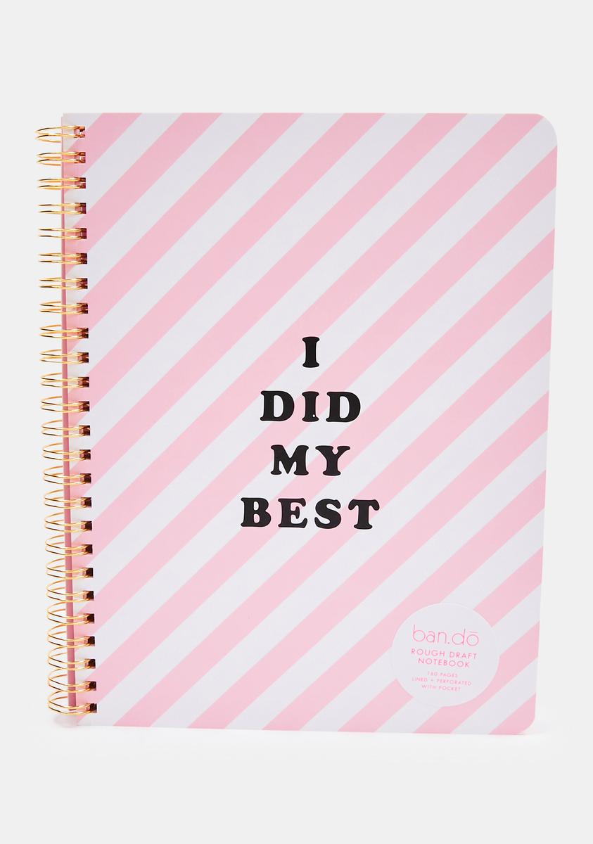 ban.do I Did My Best Rough Draft Mini Notebook – Dolls Kill