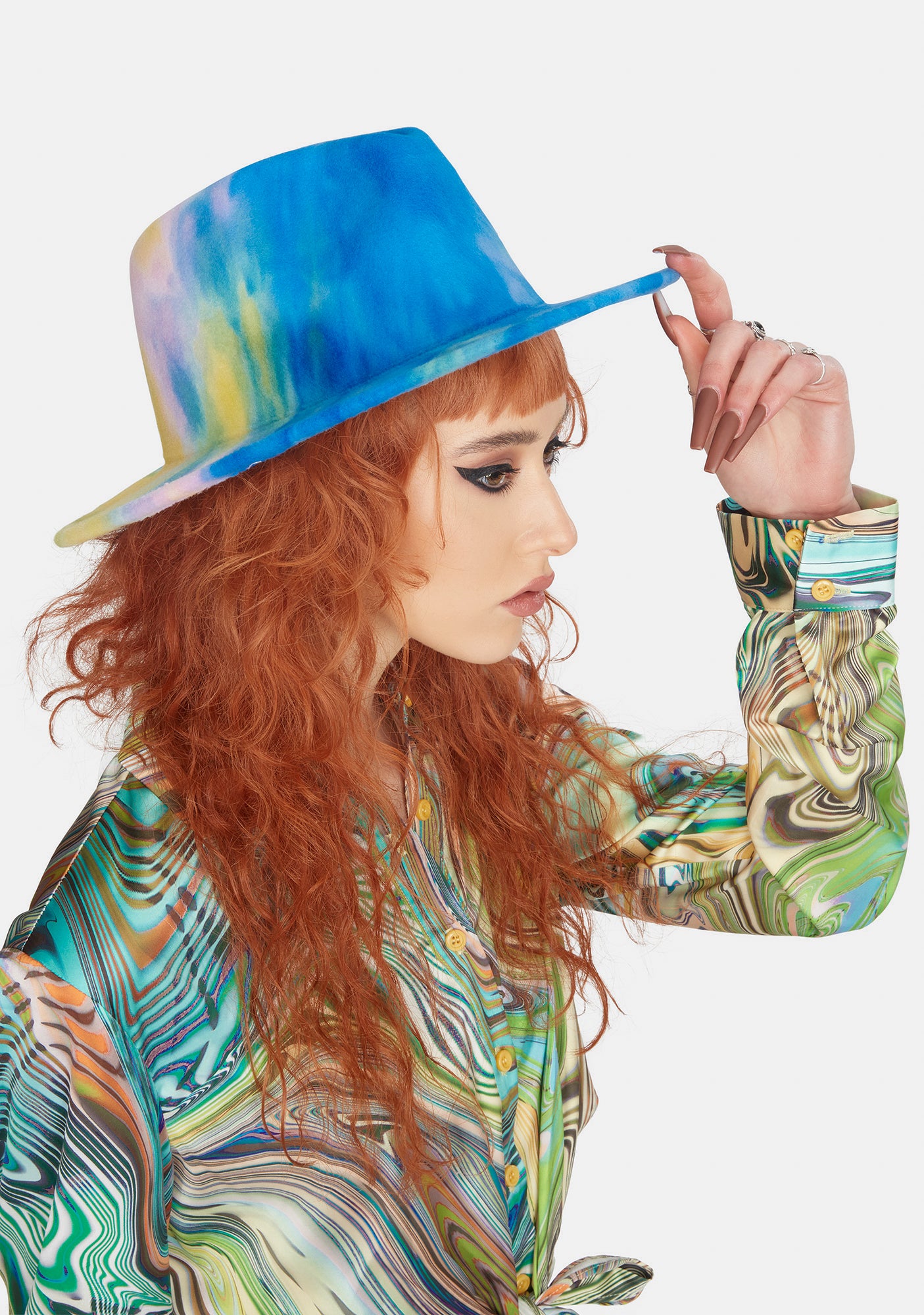 Skies Of Wonder Tie Dye Hat – Dolls Kill
