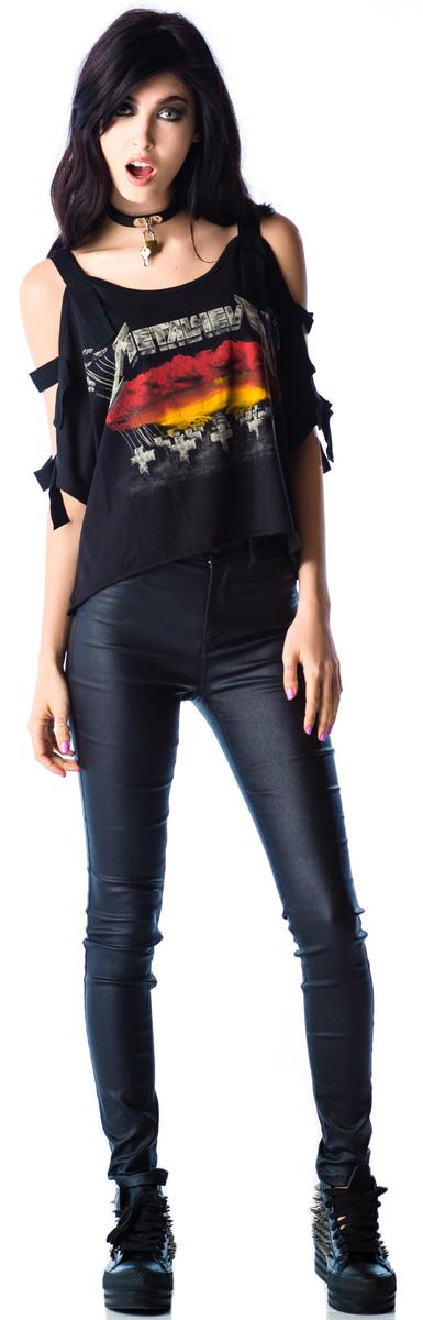 Metal 4 Eva Crop Top – Dolls Kill