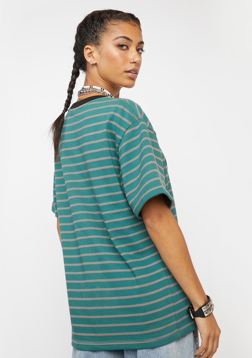 Sports Striped Graphic Tee – Dolls Kill