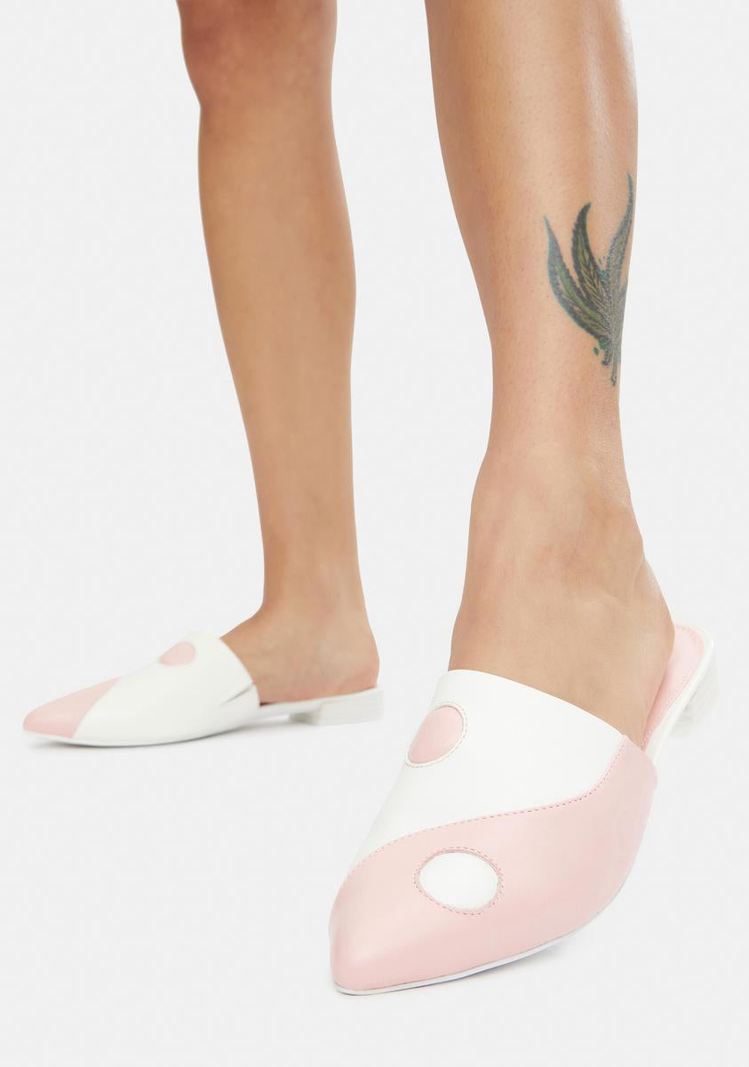 MCLC Pink Balancing Act Vegan Leather Mules – Dolls Kill