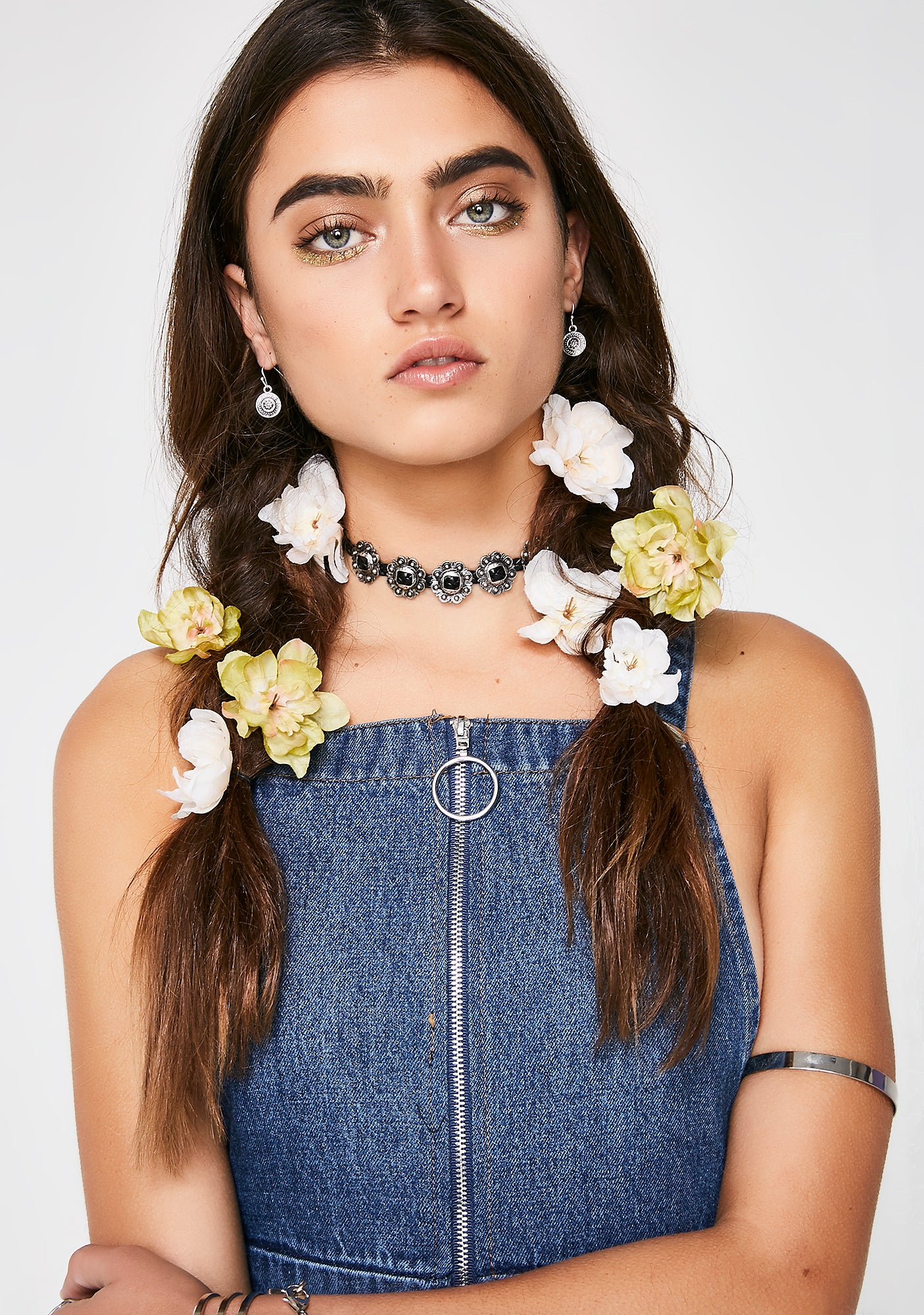 Concho Queen Choker And Earring Set – Dolls Kill