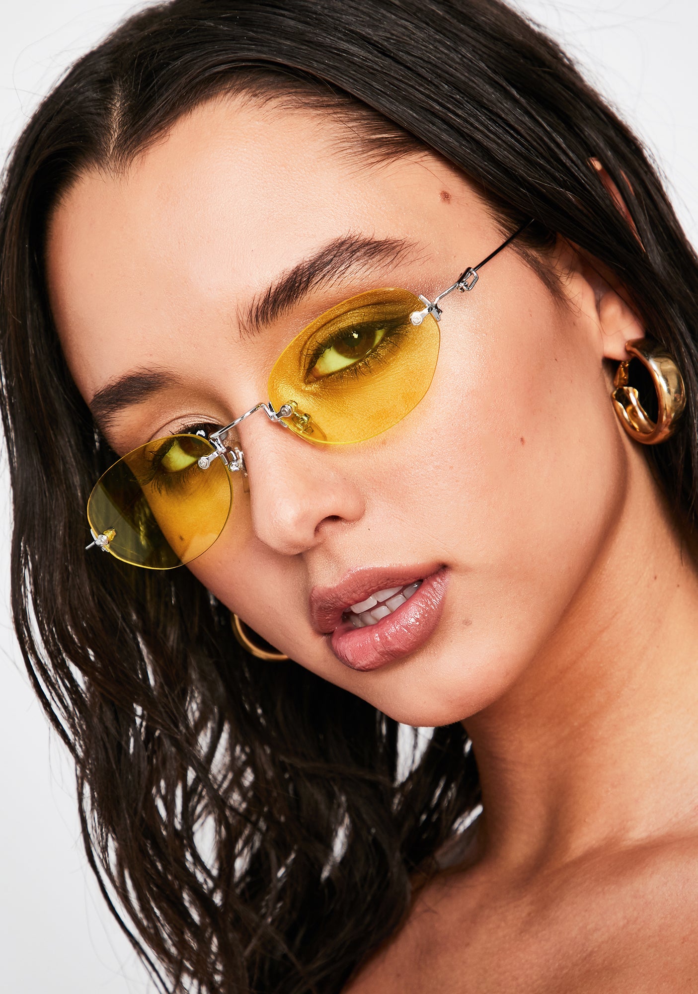 Yellow Remi Sunglasses – Dolls Kill