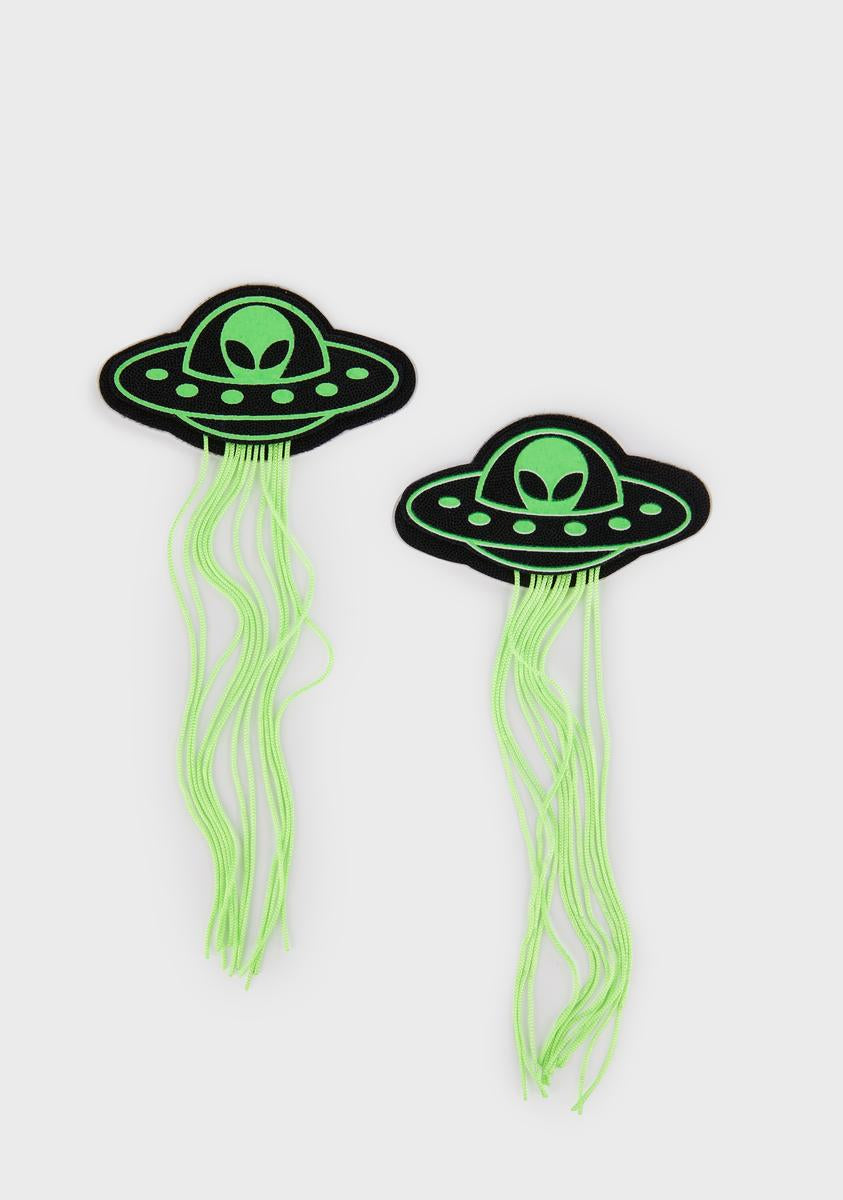 Pastease Alien UFO Tassel Pasties - Green – Dolls Kill