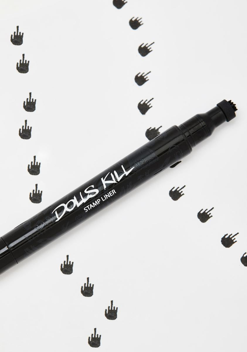 Dolls Kill Stamp Eyeliner Pen - Middle Finger