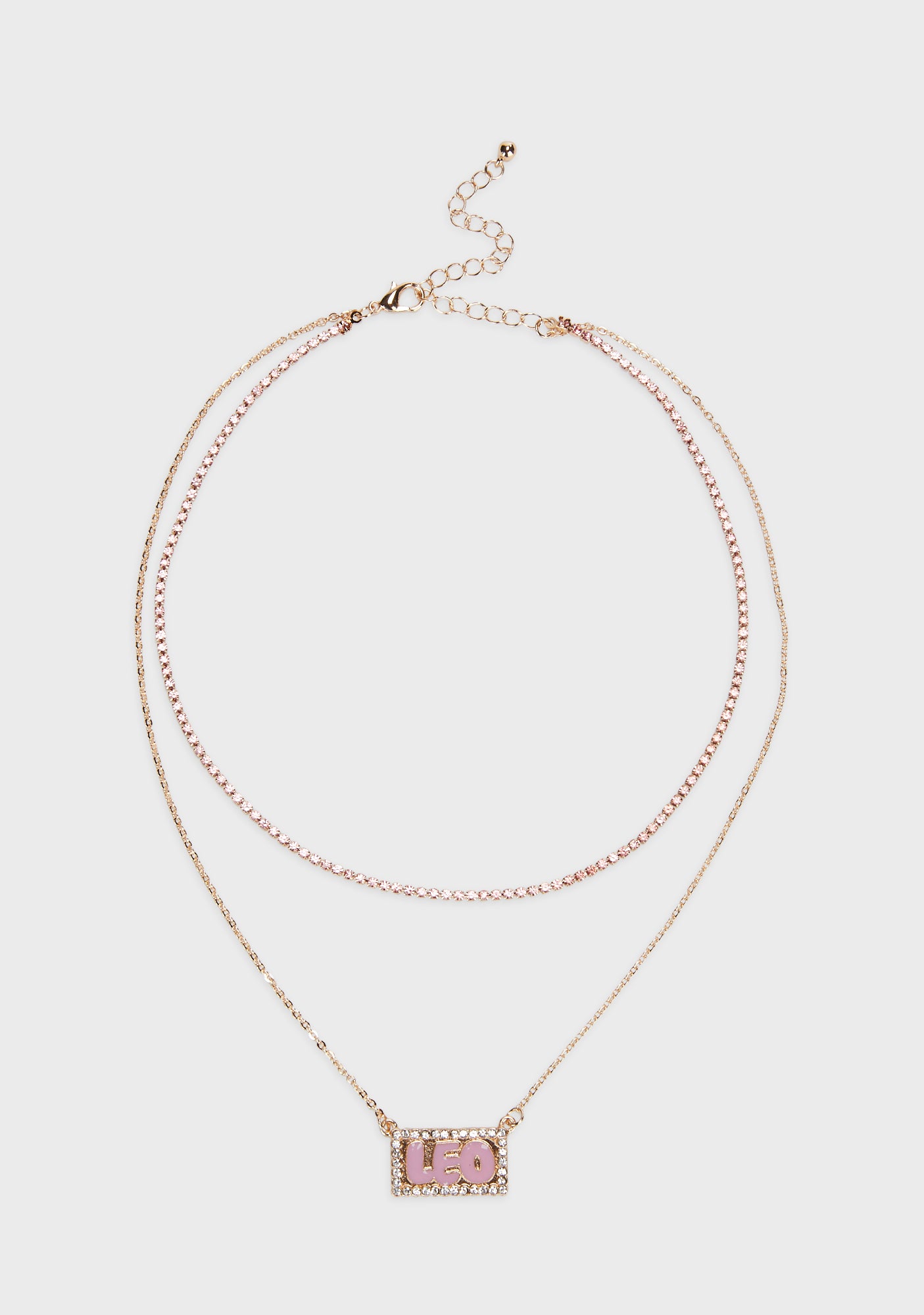 Sparkly Leo Layered Necklace - Gold – Dolls Kill