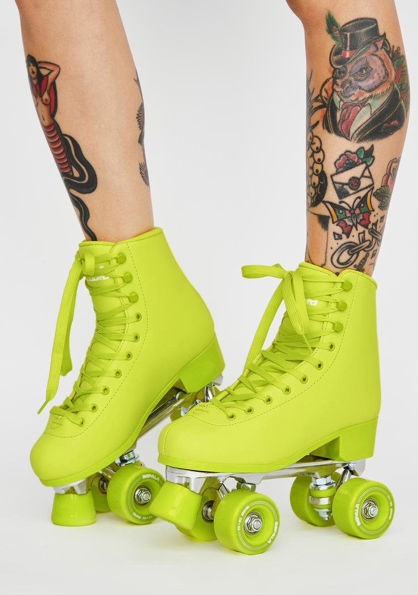 Green Roller Skates