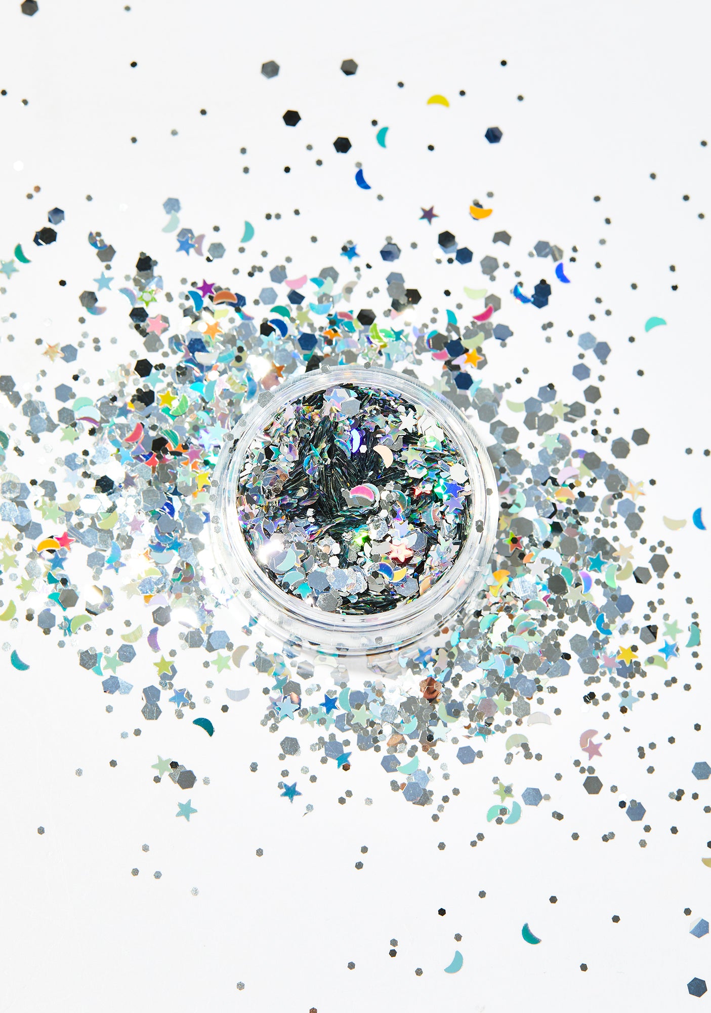Silver Selene Chunky Glitter – Dolls Kill