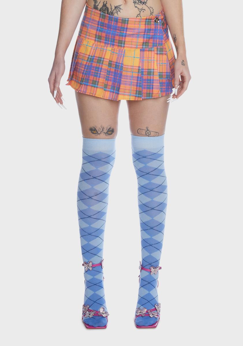 Elsie & Fred Plaid Pleated Mini Skirt – Dolls Kill