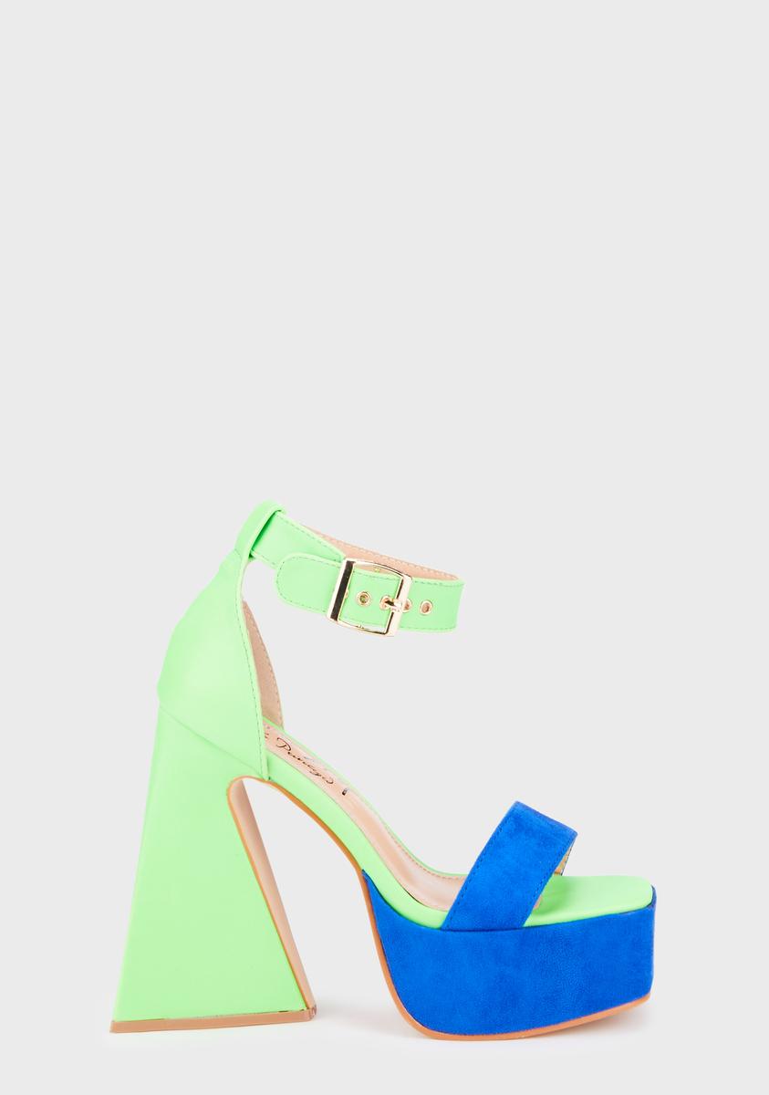 Neon Rainbow Heels