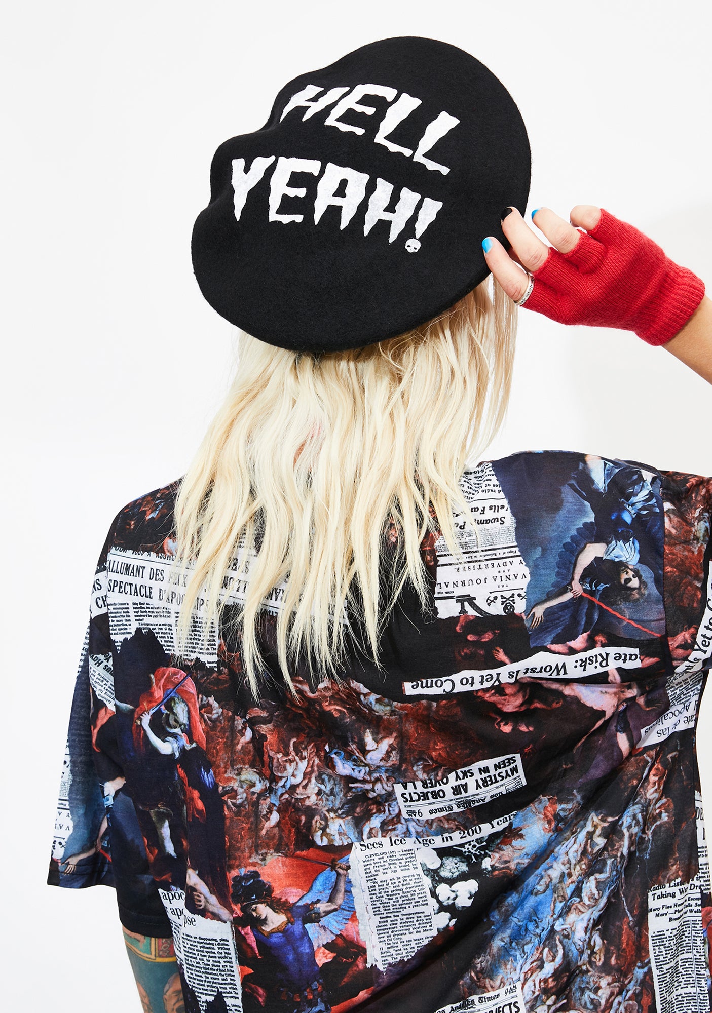 Horrorpops Hell Yeah Beret – Dolls Kill