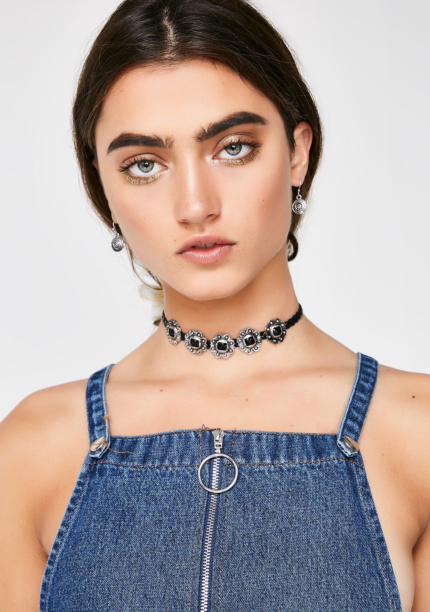 Concho Queen Choker And Earring Set – Dolls Kill