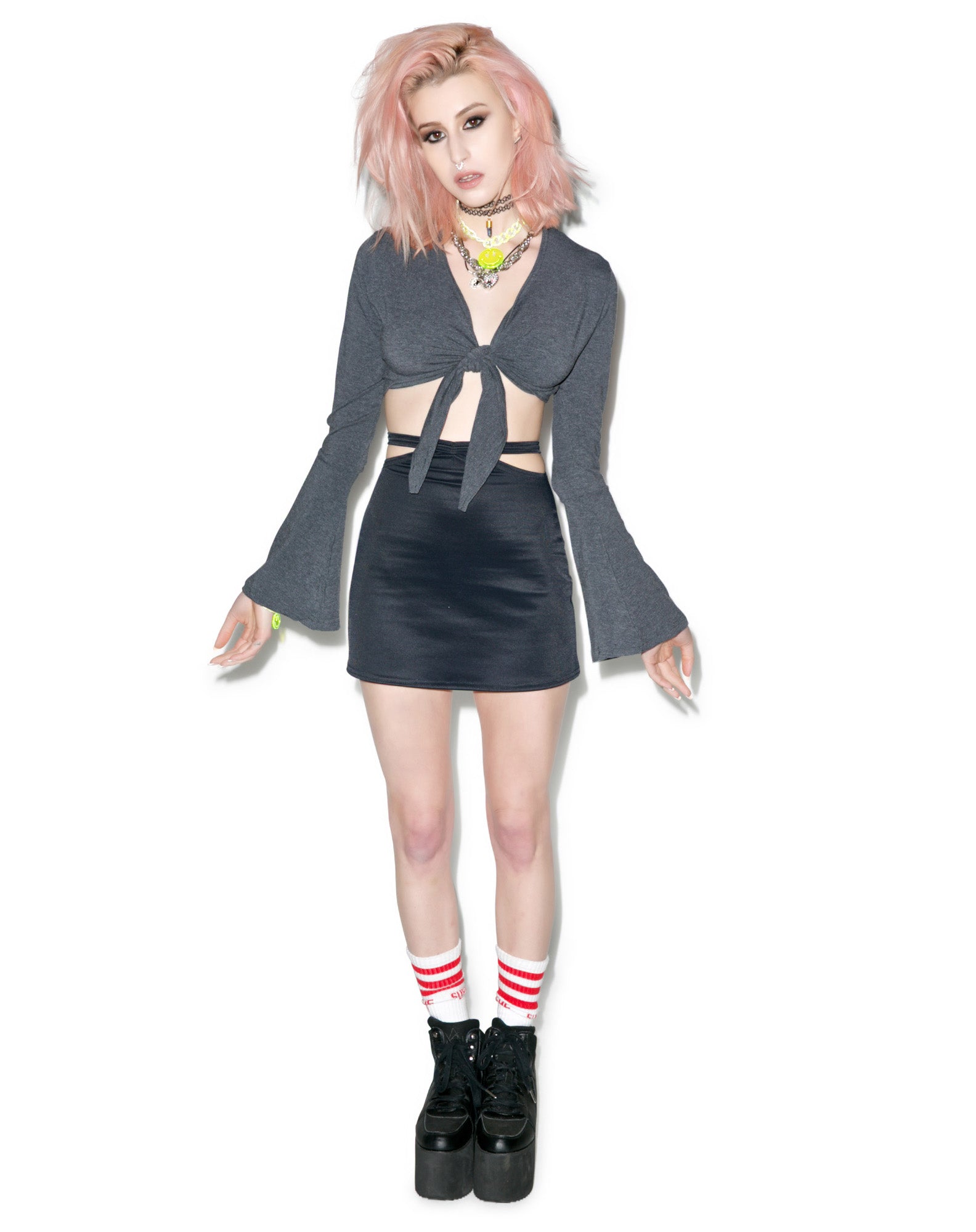 Bell Wrap Top – Dolls Kill
