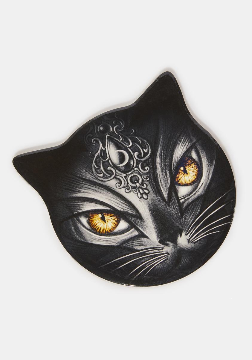 Alchemy England Cat Kitty Coaster - Black – Dolls Kill