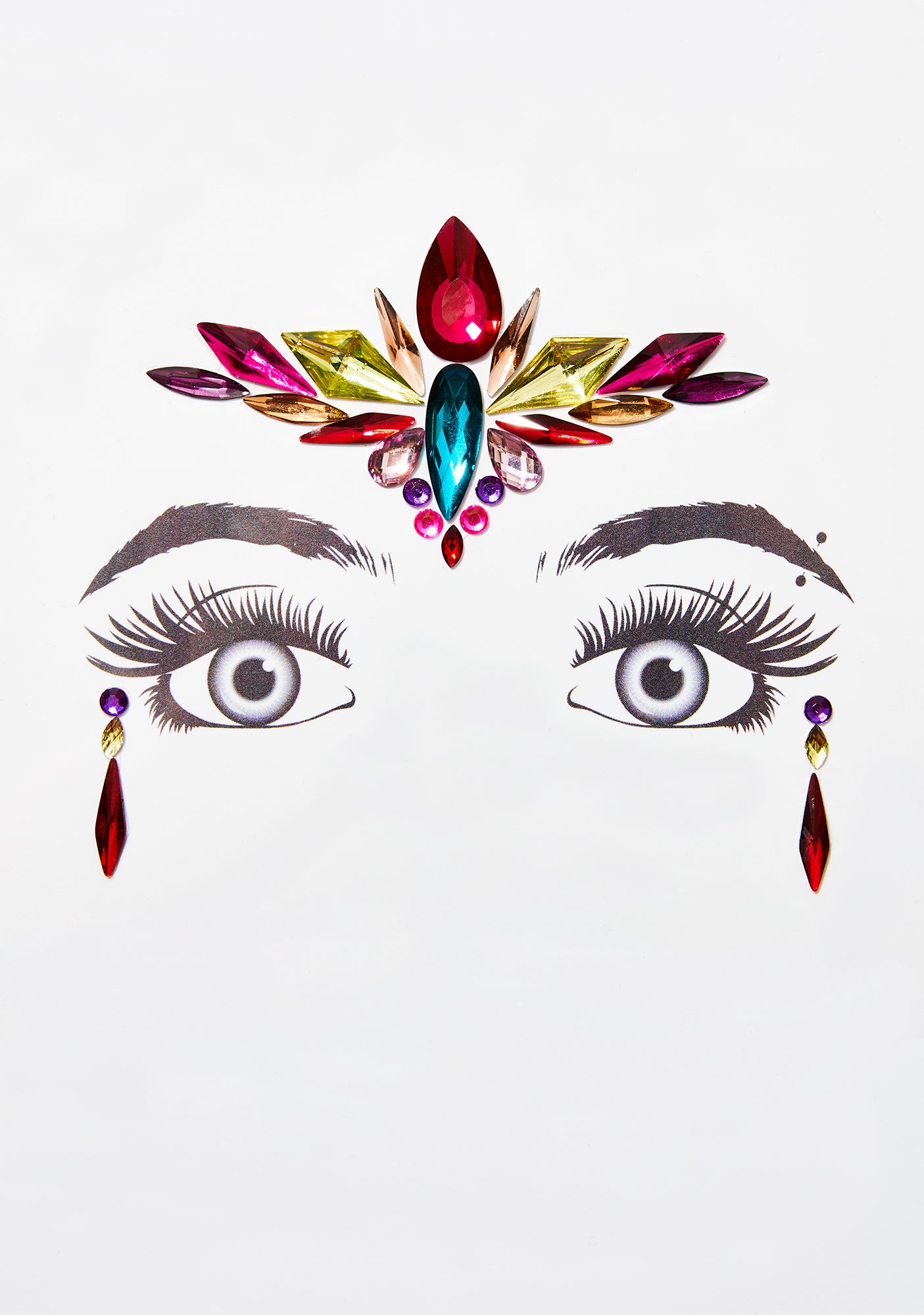 Rainbow Third Eye Face Gems – Dolls Kill