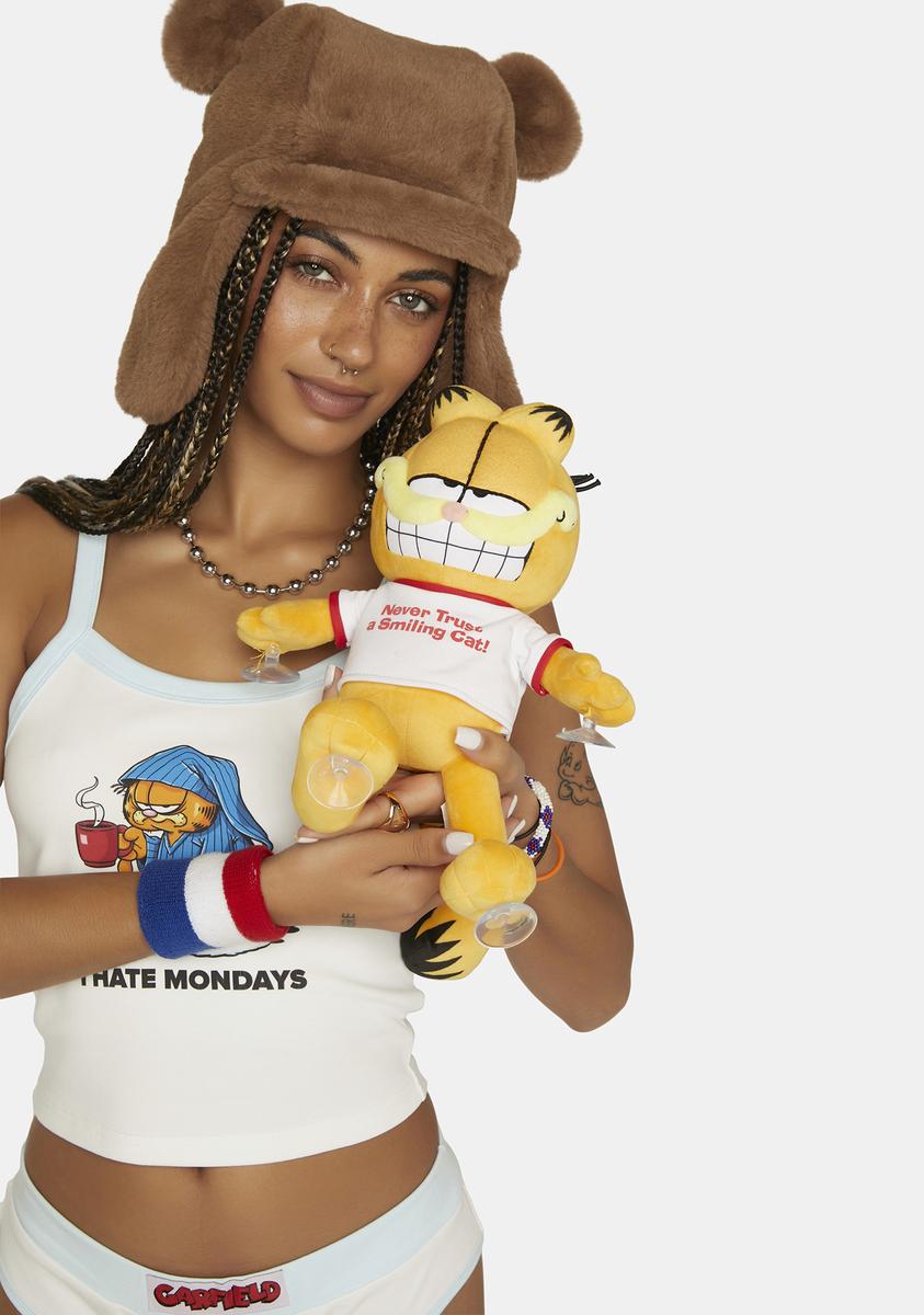Dolls Kill X Garfield Car Plushie Window Clinger- Orange