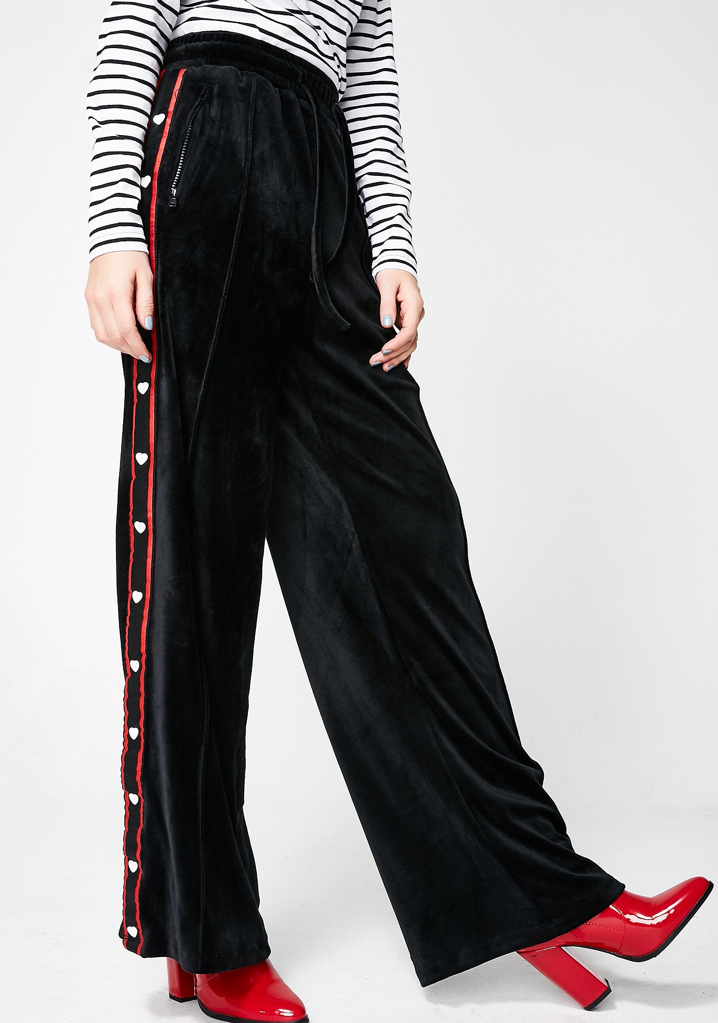 Sporty Stripe Popper Pants – Dolls Kill