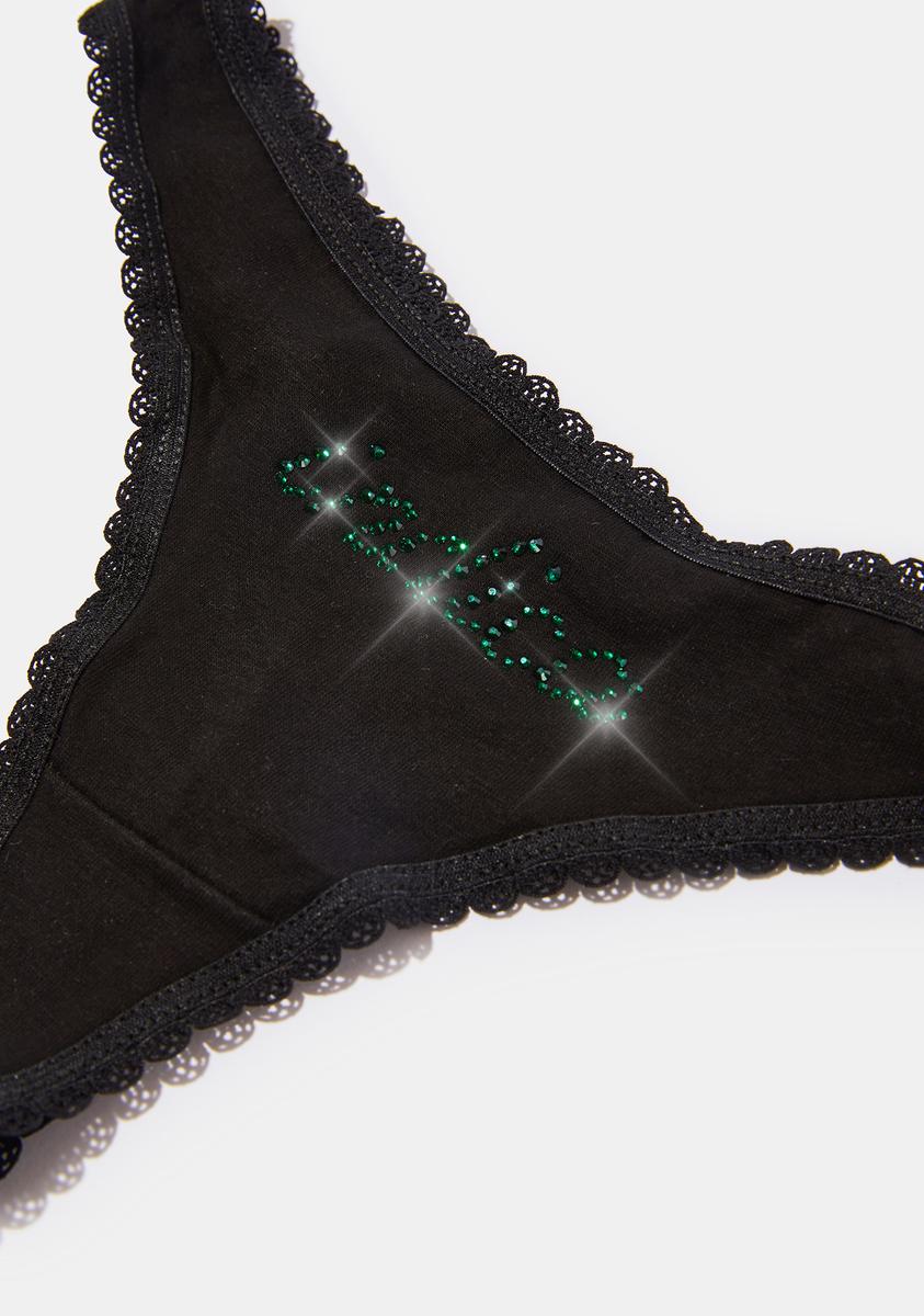 MaryJaneNite Indica Rhinestone Thong – Dolls Kill