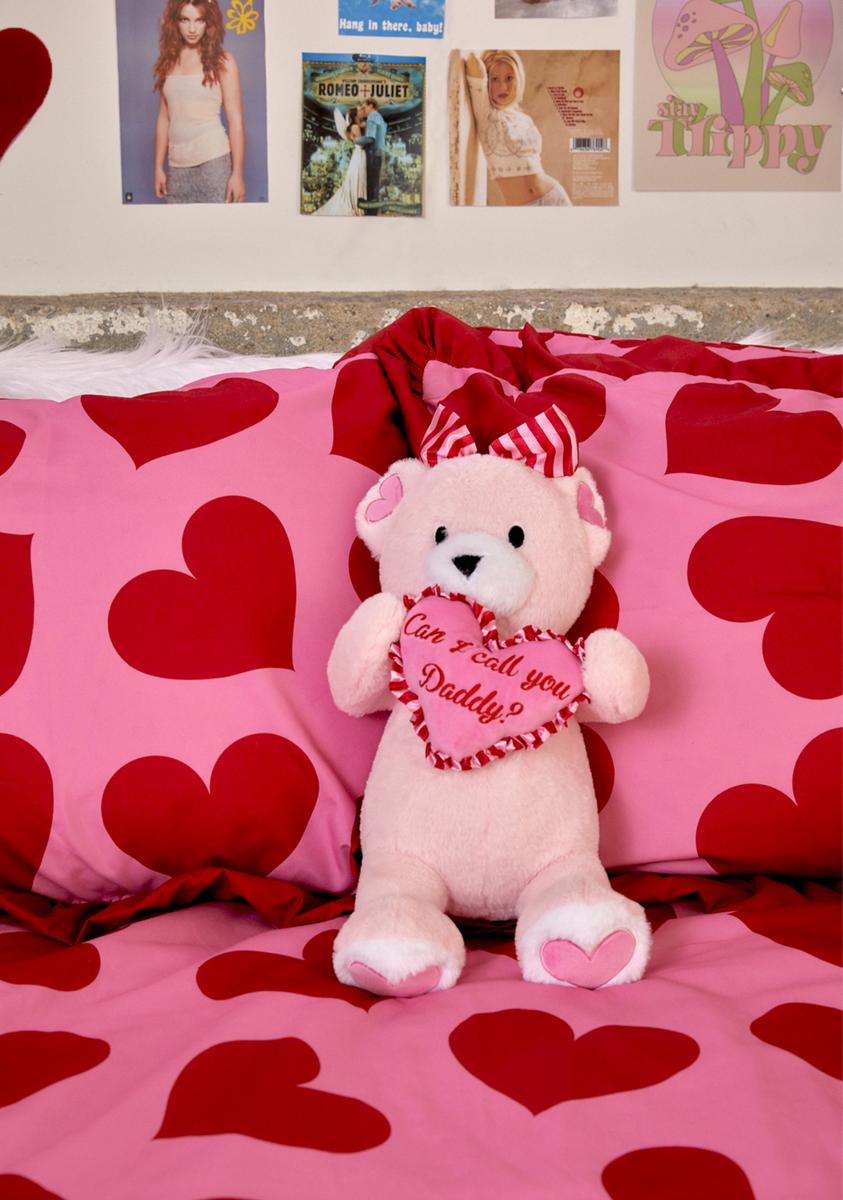 Pink Fluffy Teddy Bear