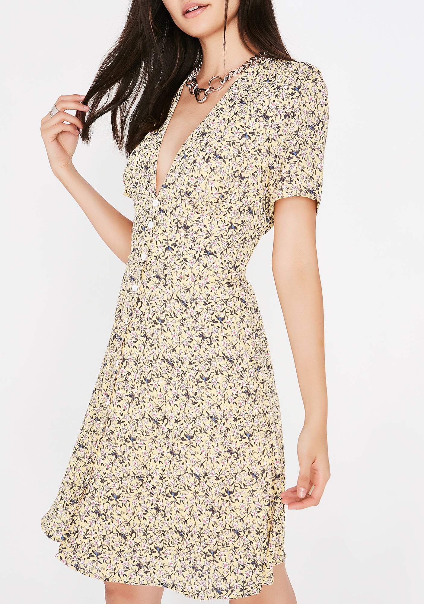 Proper Lady Floral Dress – Dolls Kill