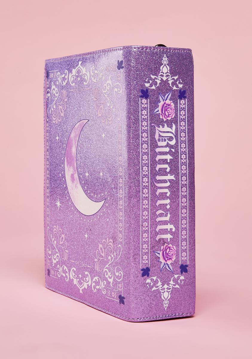 Sugar Thrillz Bitchcraft Book Crossbody Bag - Lavender – Dolls Kill