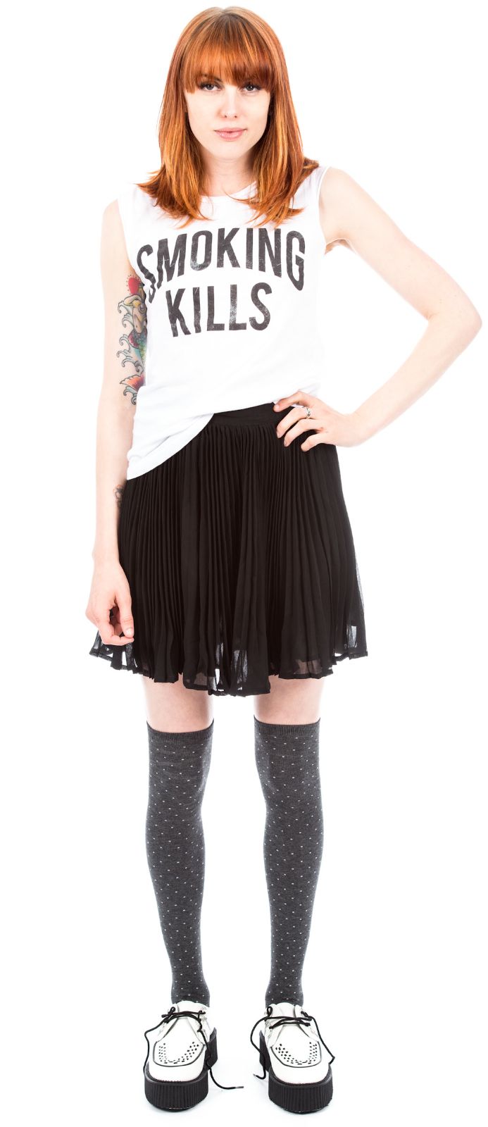 Dot Thigh High Socks Dolls Kill