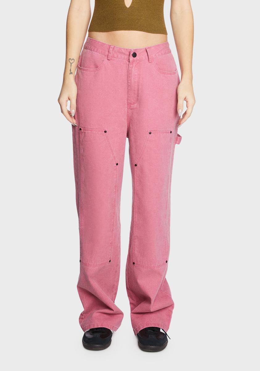Pretty Garbage Stitch Patchwork Pants - Pink/Berry – Dolls Kill