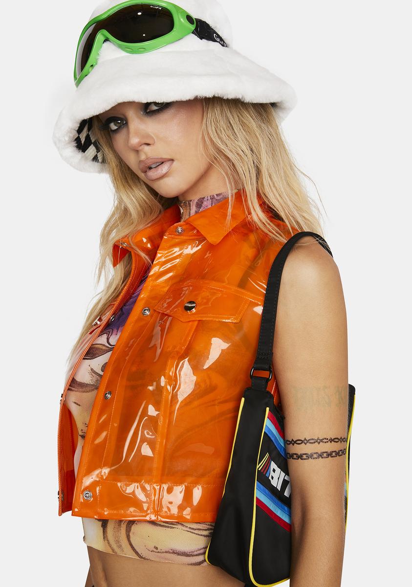 PVC Vinyl Vest - Orange – Dolls Kill