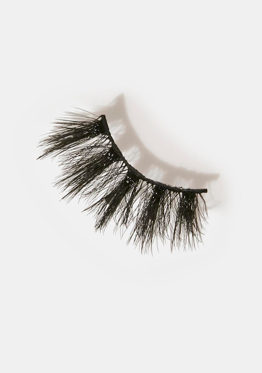 Lita's Lashes Diamond Rhinestone Faux Eye Lashes - Black – Dolls Kill