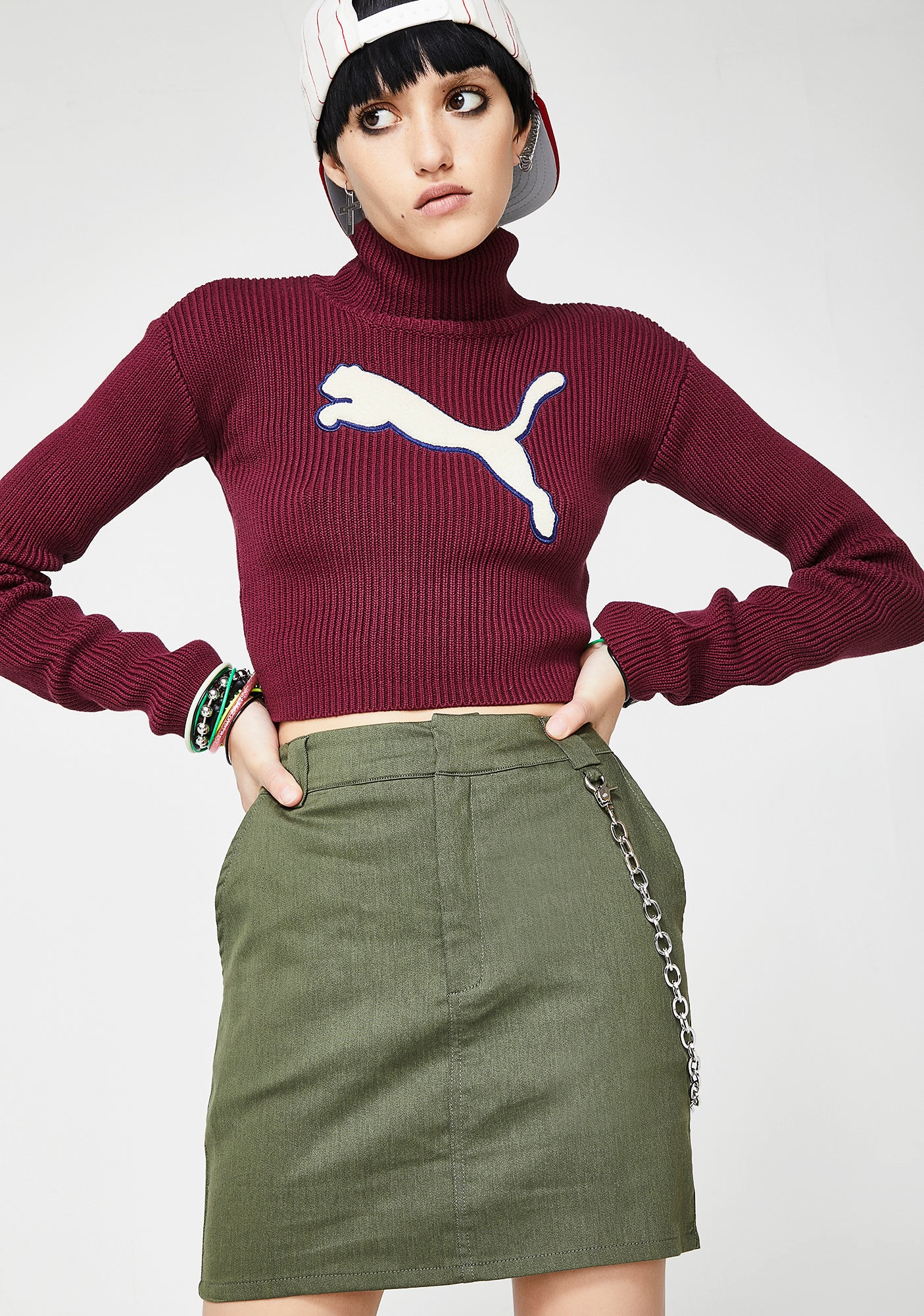 Tuff Love Chain Skirt – Dolls Kill