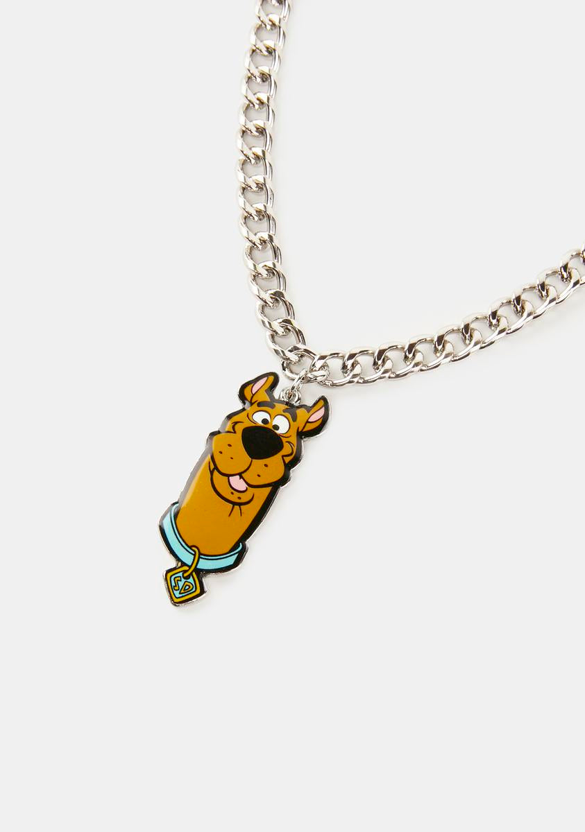 Dolls Kill X Hanna Barbera Scooby Doo Chain Necklace - Silver