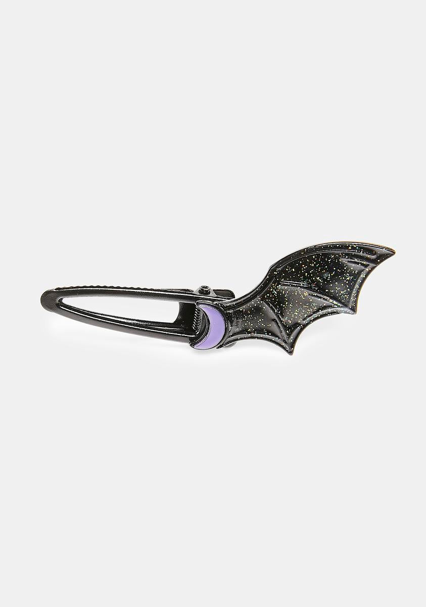 Bat Wing Snap Hair Clips - Black – Dolls Kill