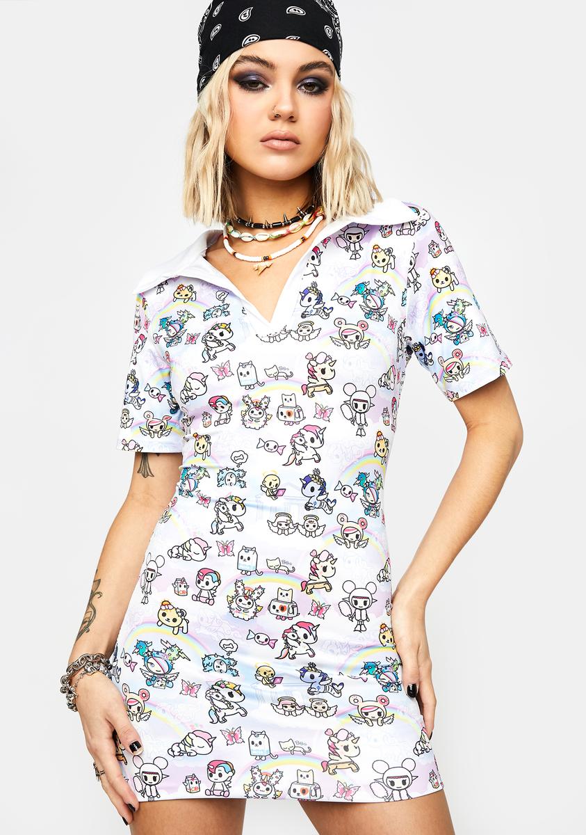 Tokidoki Graphic Polo Mini Dress - Multi – Dolls Kill